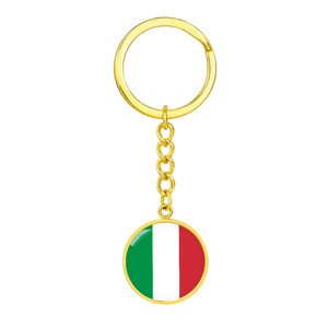 Italy Flag Circle Keychain Gift Idea for Italians and Italy Lovers ...