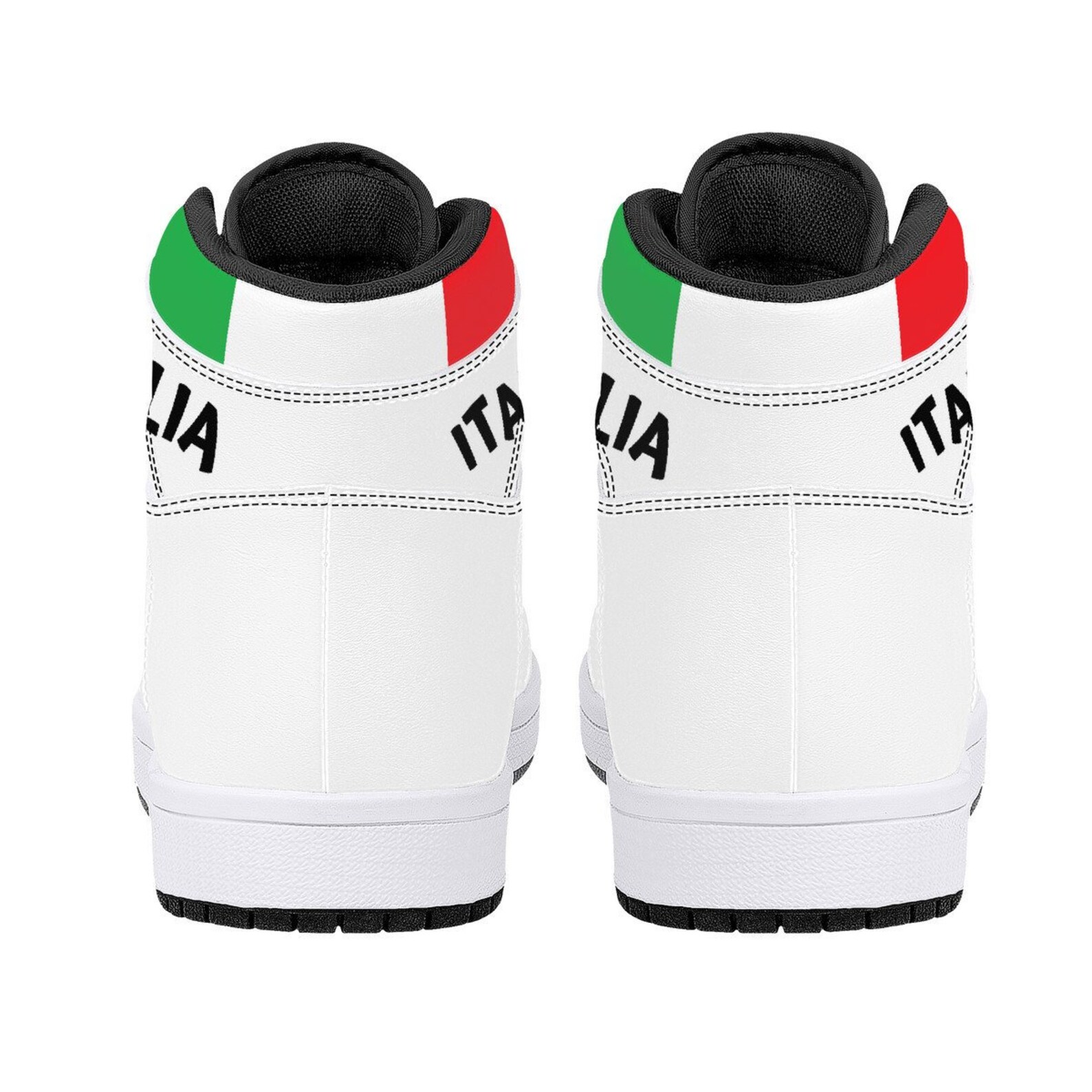 Italia Flag Map High-top Leather Sneakers Italy Flag Sneakers - Etsy