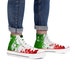 Italy Flag Paint Art High Top Canvas Sneakers Cool Gift Idea for ...