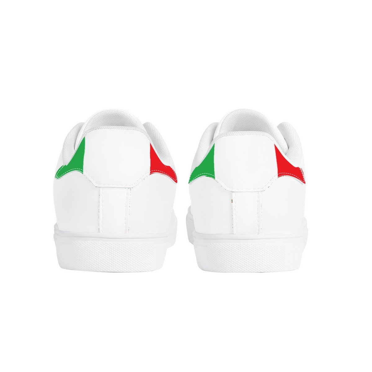 Italian Flag Map Low-top Leather Sneakers White Italy Flag - Etsy
