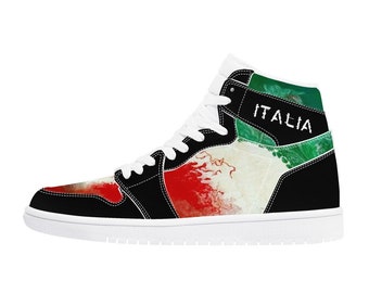 Italy Flag Sneakers - Etsy