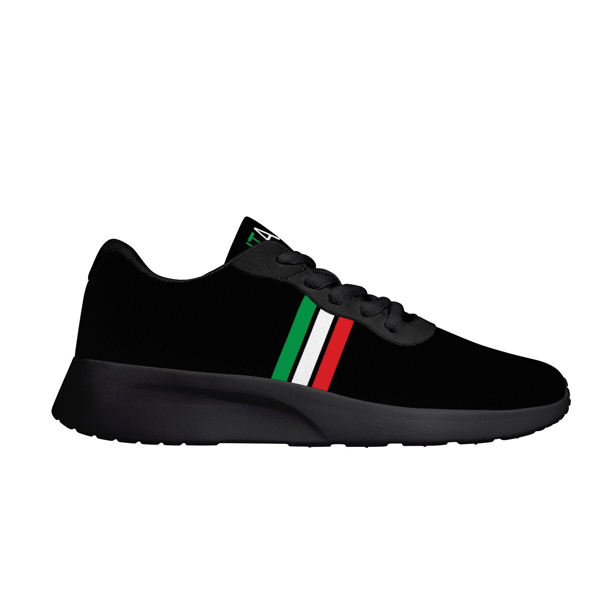 Italia Air Mesh Running Shoes Black Italy Flag Sneakers Italian Flag ...