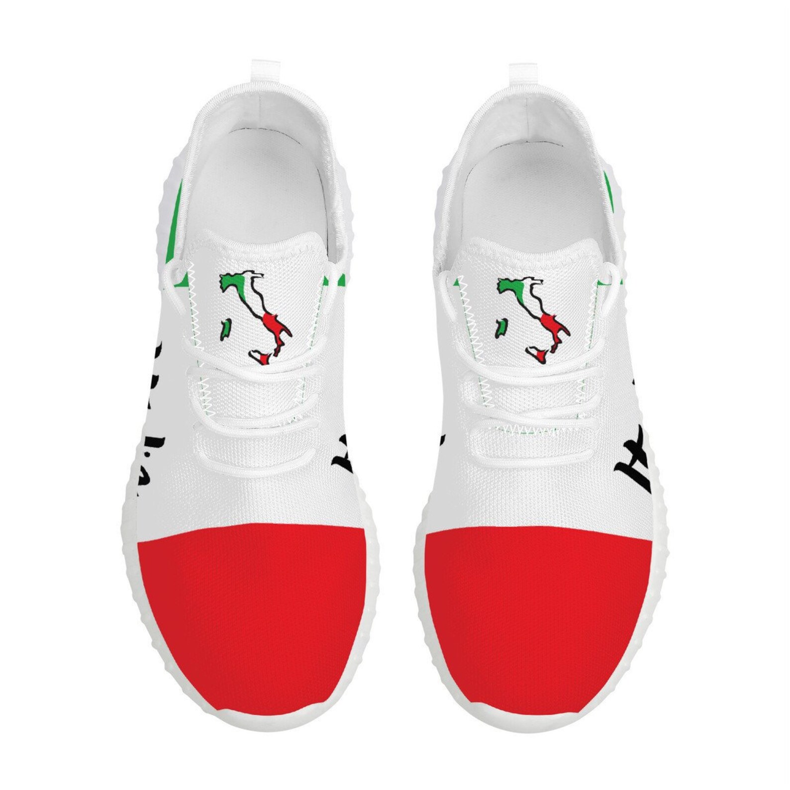 Italian Flag Mesh Knit Sneakers Italia Sneakers Cool Gift Idea for ...