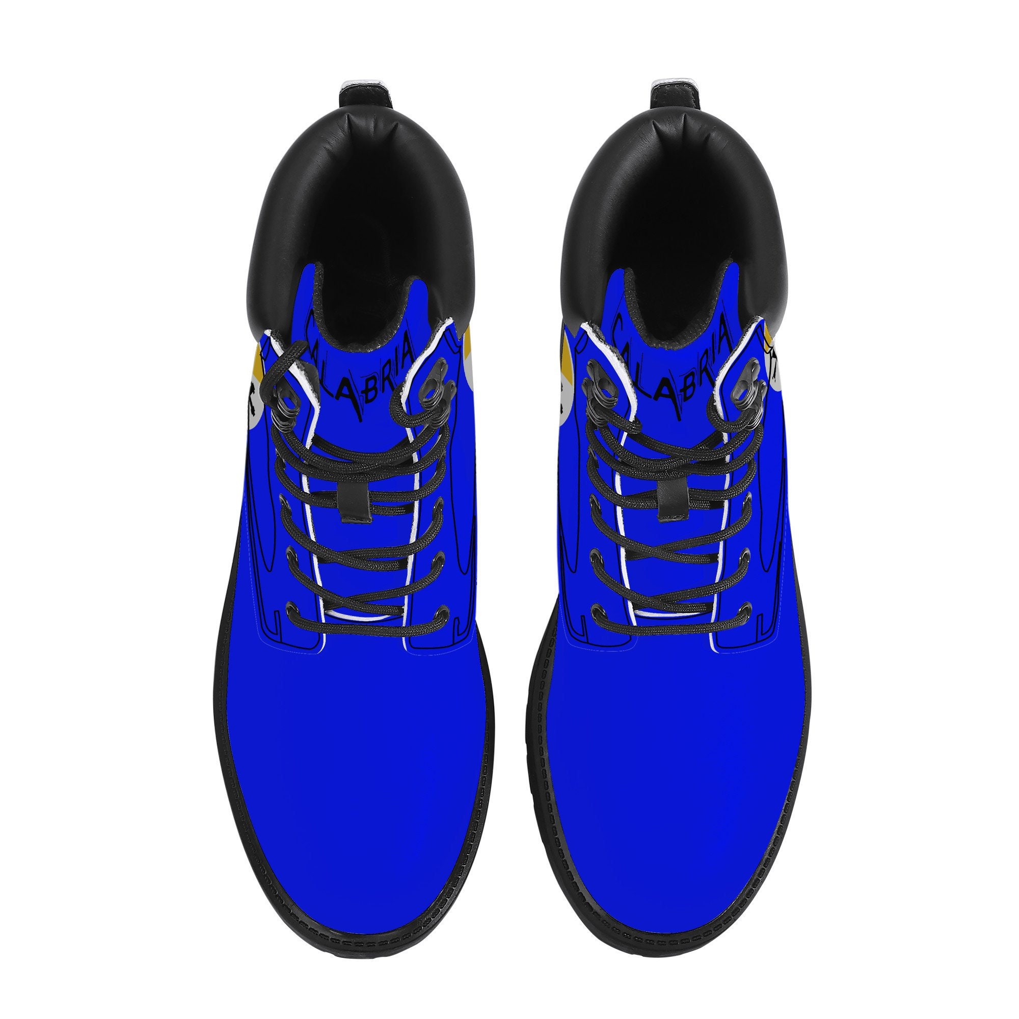 Calabria Synthetic Leather Boots Calabria Flag Boots Gift Idea for ...