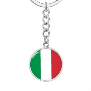 Italy Flag Circle Keychain Gift Idea for Italians and Italy Lovers ...