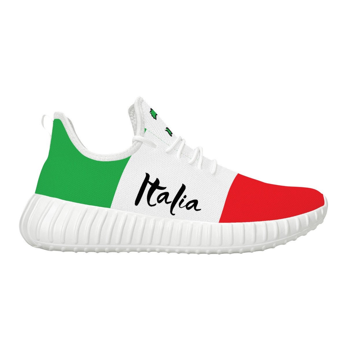 Italian Flag Mesh Knit Sneakers Italia Sneakers Cool Gift Idea for ...