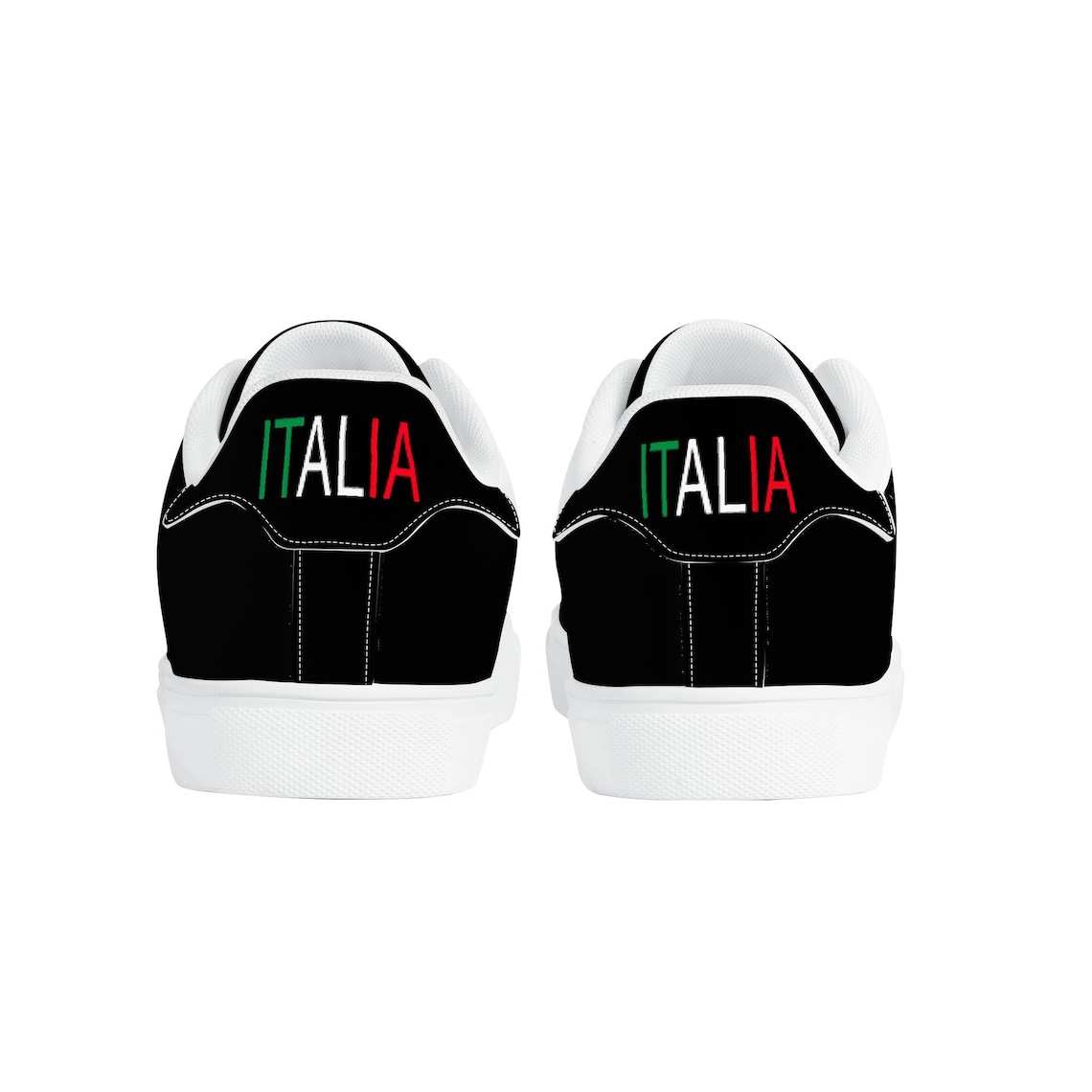 Italia Low-top Leather Sneakers Italy Flag Italian Flag Leather Shoes ...