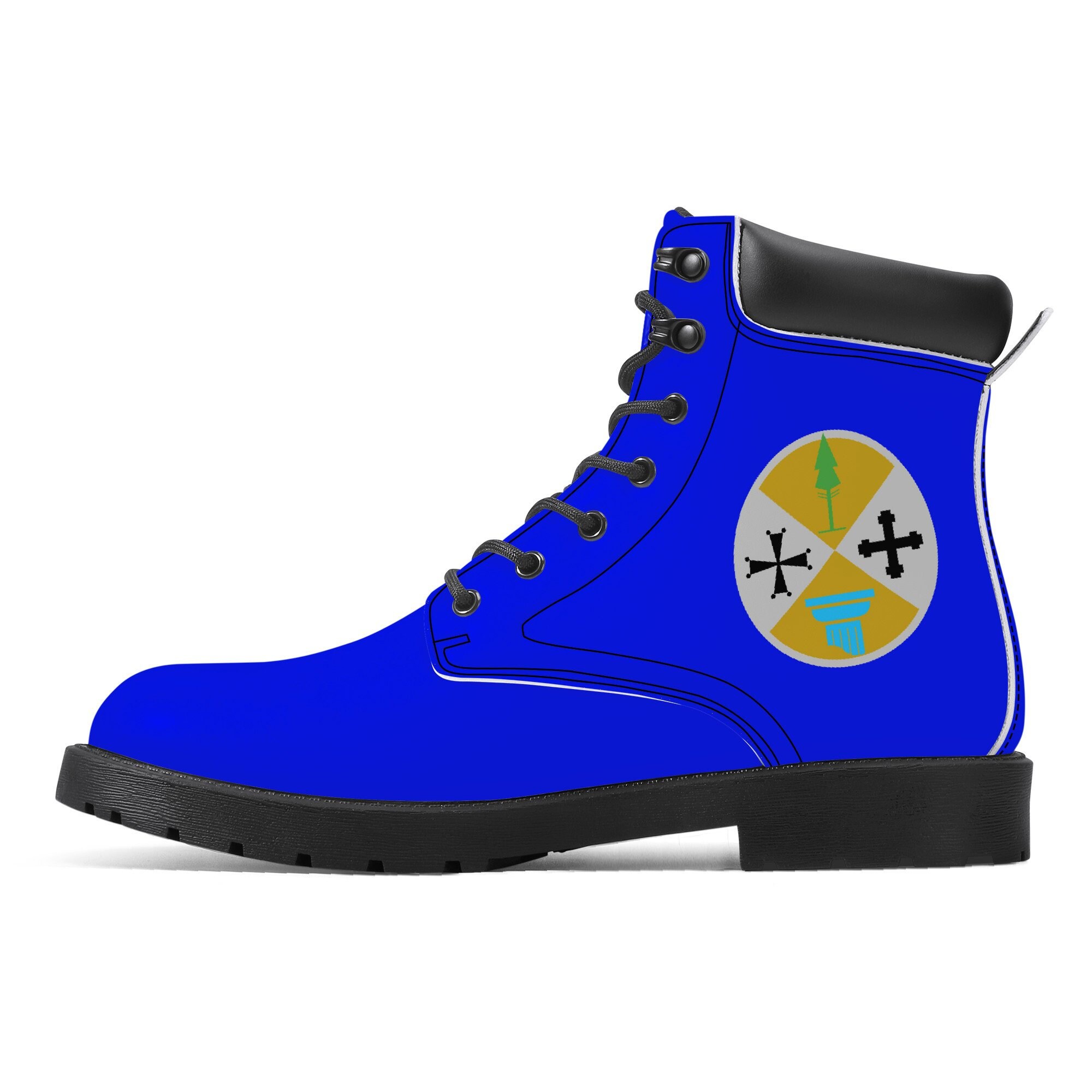 Calabria Synthetic Leather Boots Calabria Flag Boots Gift Idea for ...