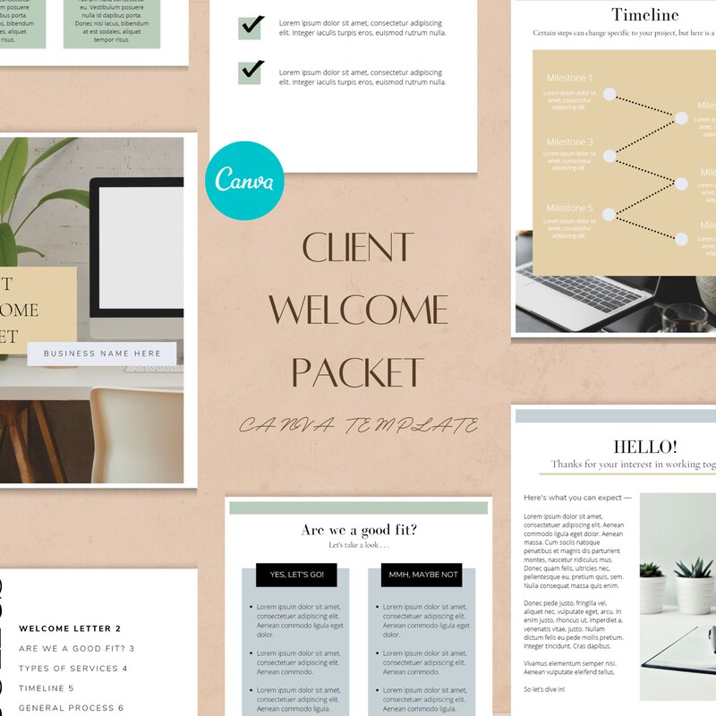 Welcome Packet Template - Etsy