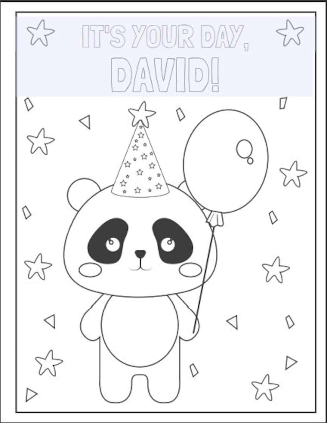 40 Printable Editable Birthday Pages | Birthday Coloring Book ...