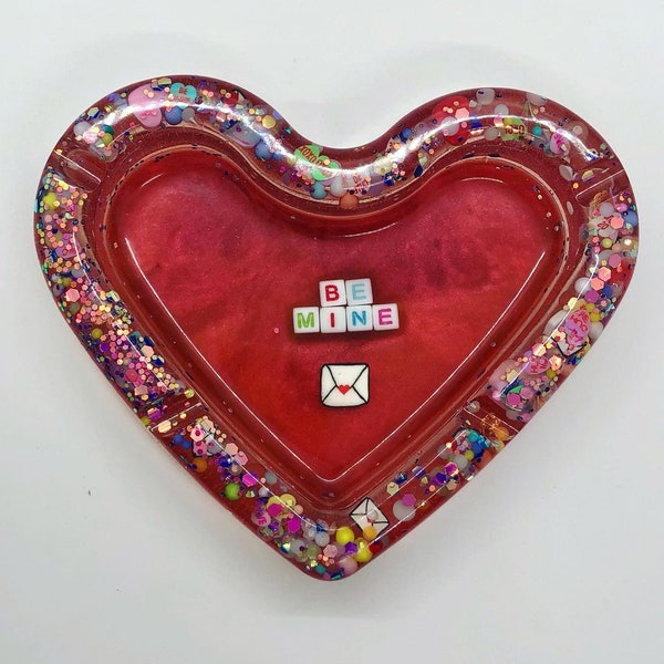 Resin Heart Ashtray - Etsy