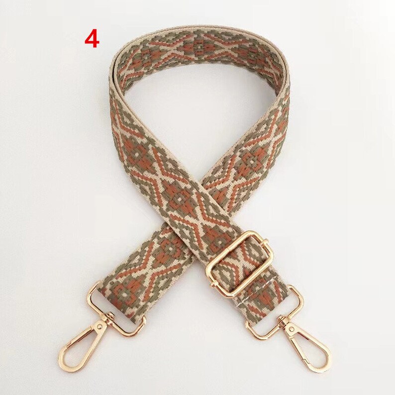 Colourful Cotton Canvas Crossbody Bag Strap, Purse Bag Replacement ...