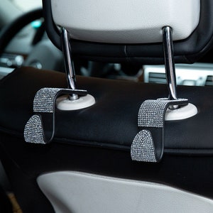 Rhinestone Car Hooks,crystal Hooks Car Decorations Auto Seat Back ...