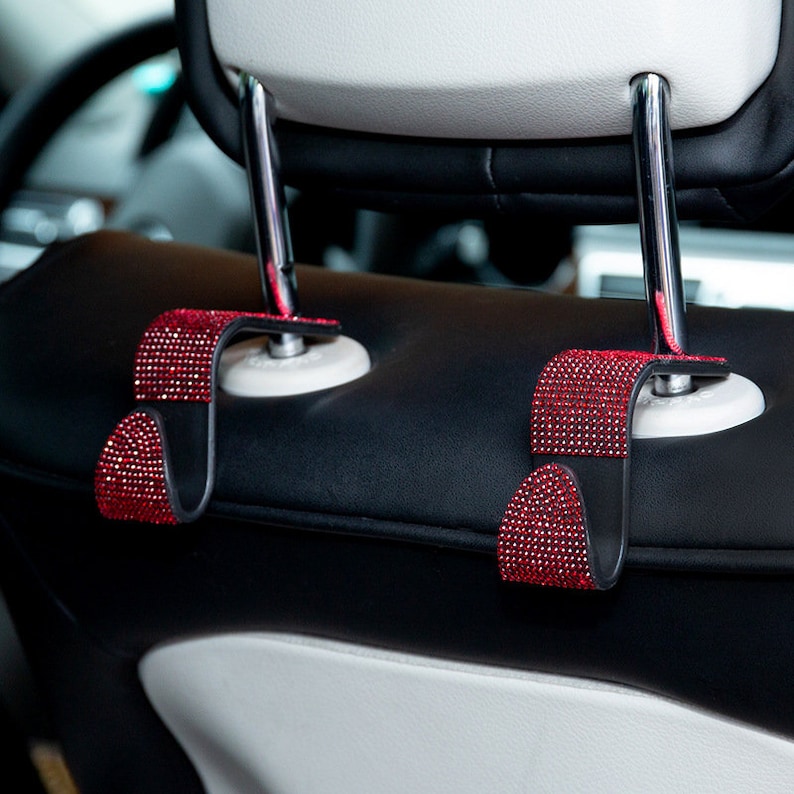 Rhinestone Car Hookscrystal Hooks Car Decorations Auto Seat - Etsy