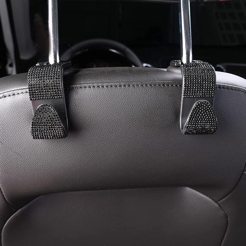 Rhinestone Car Hookscrystal Hooks Car Decorations Auto Seat - Etsy