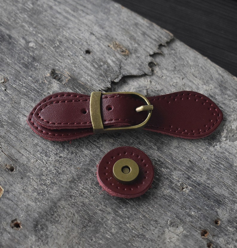 12 Color Genuine Leather Buckle Magnetic Closure Replacement - Etsy