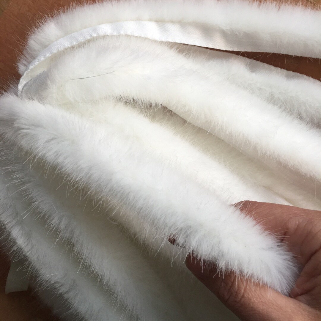 2 Meters Faux Fur Trim,sewing Supply Material,faux Mink Fur Trim,for ...