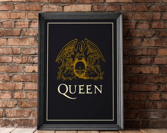 Queen Logo Poster - Etsy
