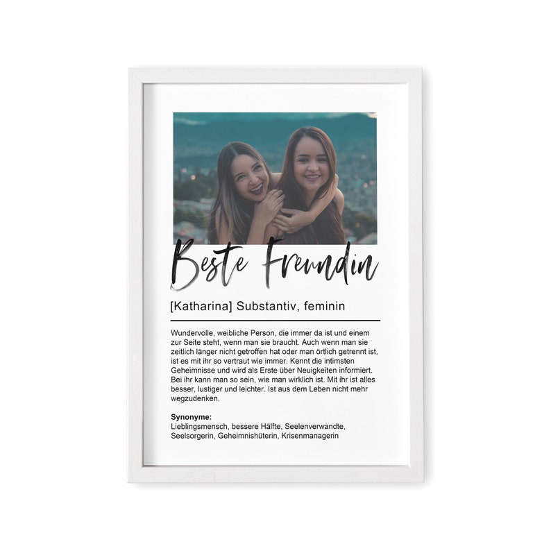 Best Friend Gift, Friendship Personalized Poster, Farewell Gift ...