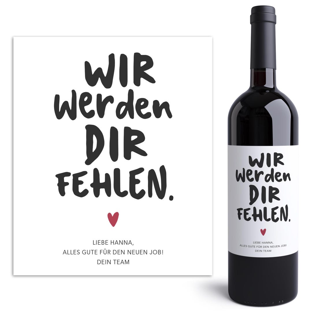Farewell Gift Colleagues Wine Labels Personalized Colleague Farewell ...