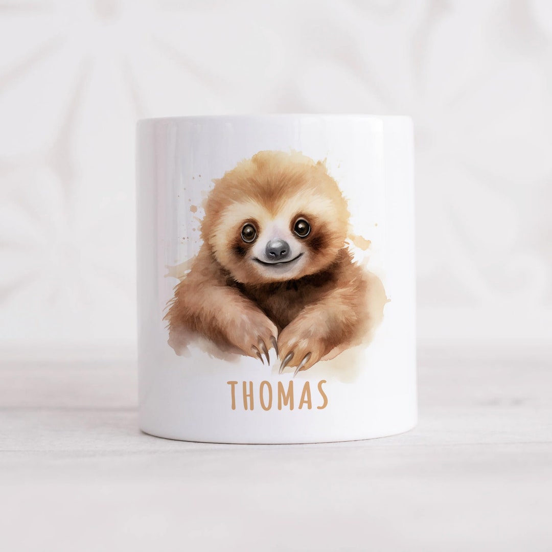 Sloth Money Box Children Personalized With Name Money Gift for Birthday ...