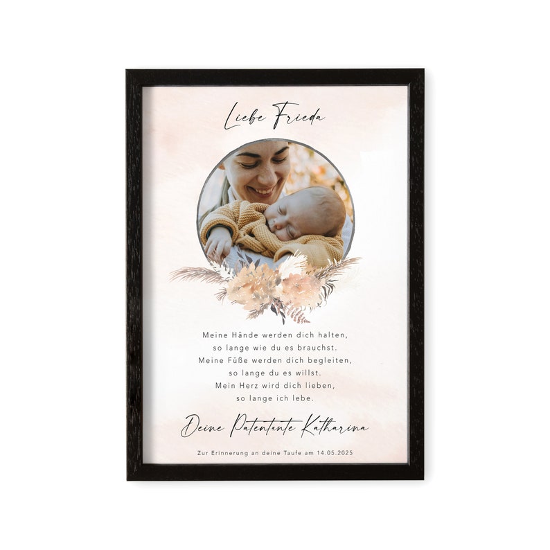 Godparent Letter for Godchild With Photo Personalized Baptism Gift for ...