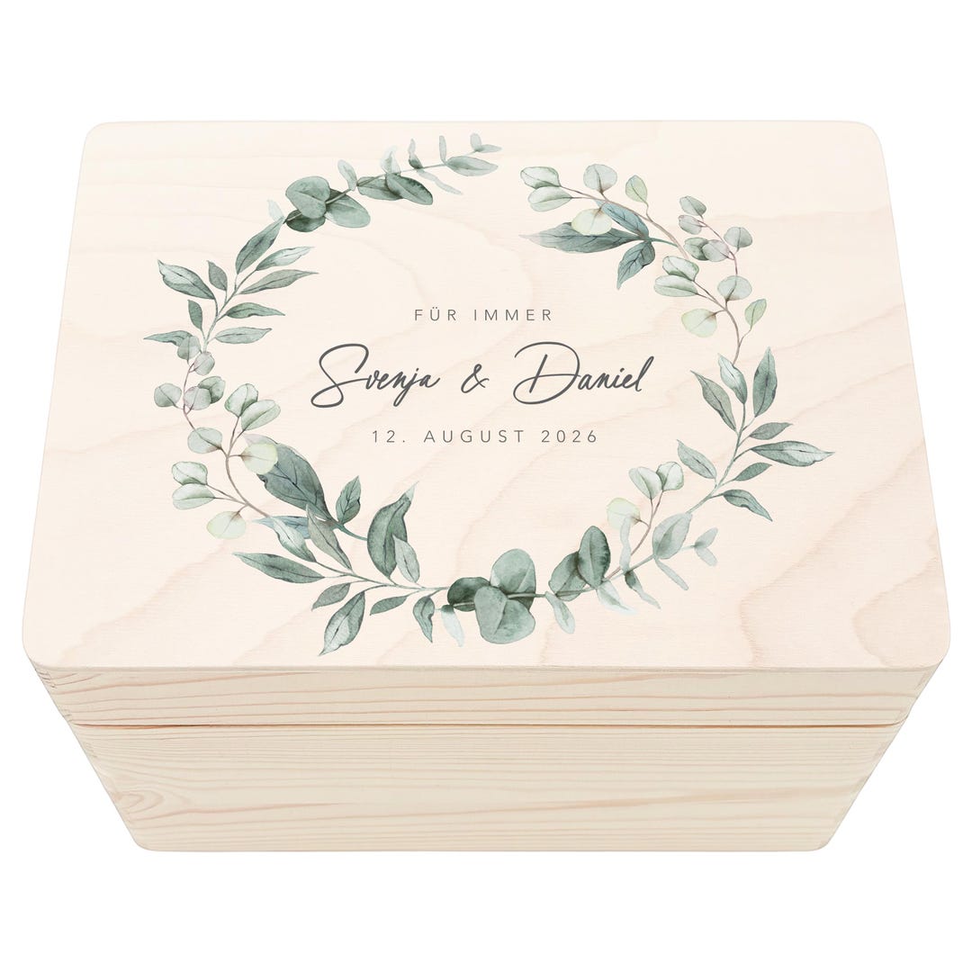 Wedding Memory Box Personalized Wedding Gift for Bride and Groom Wooden ...