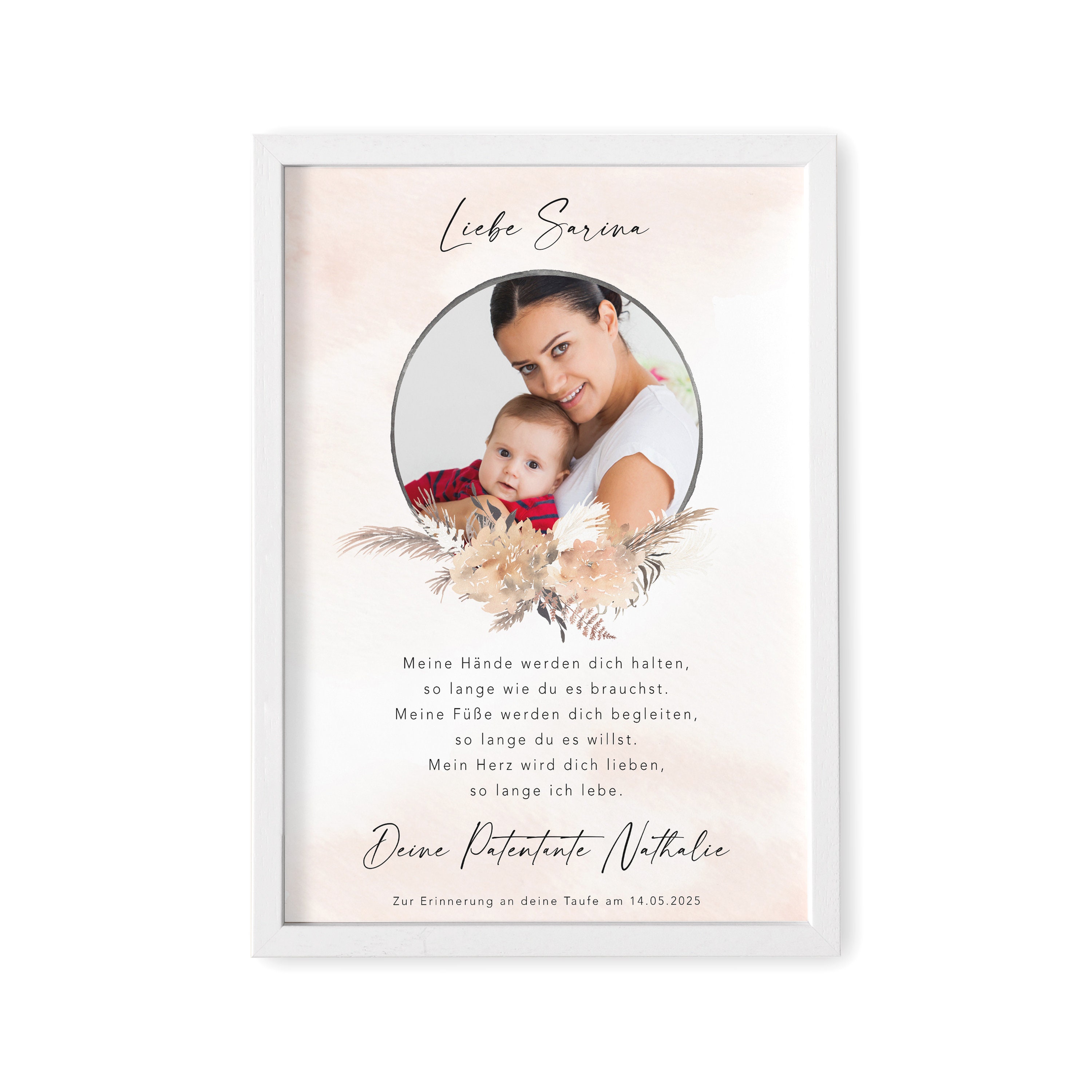 Godparent Letter for Godchild With Photo Personalized Baptism Gift for ...