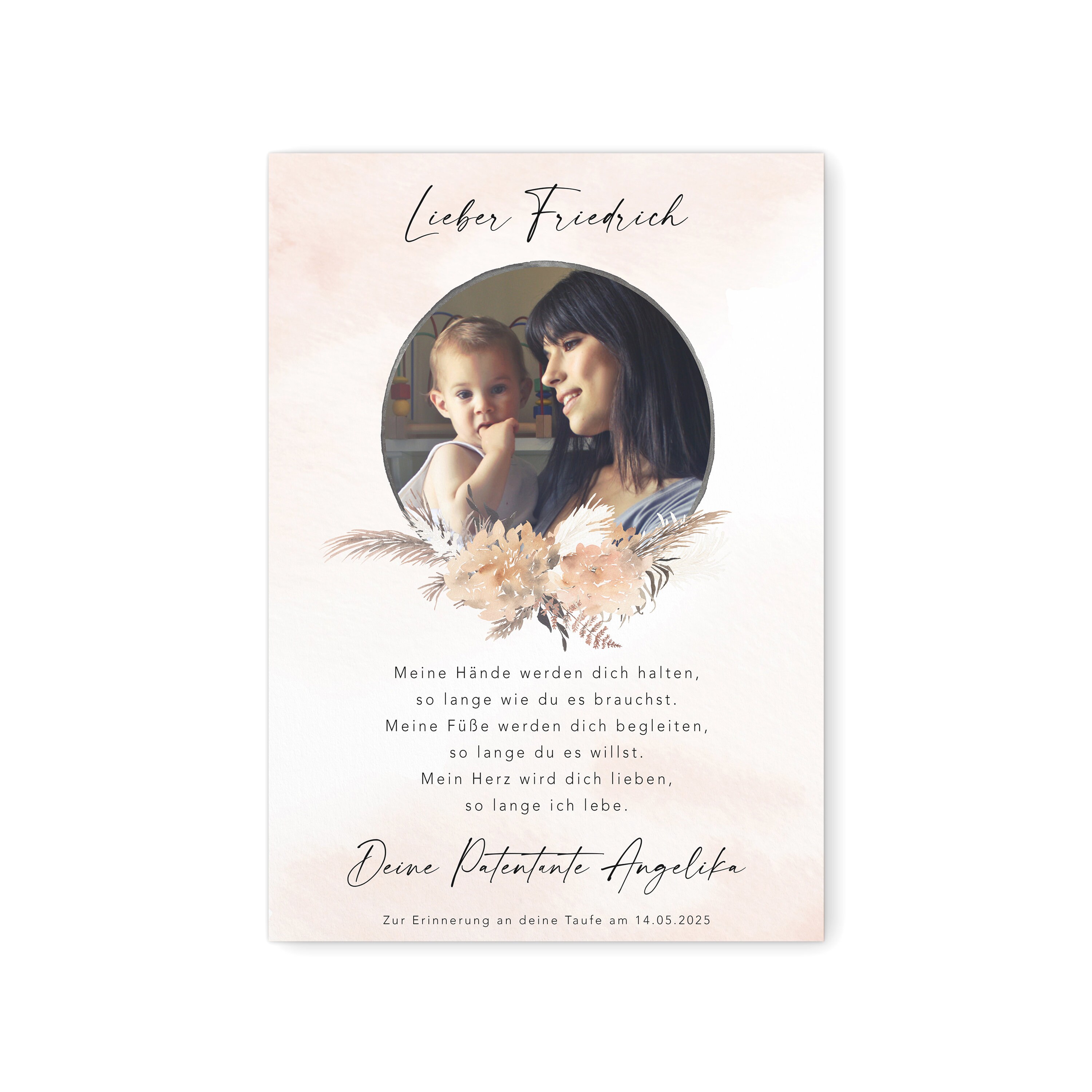 Godparent Letter for Godchild With Photo Personalized Baptism Gift for ...