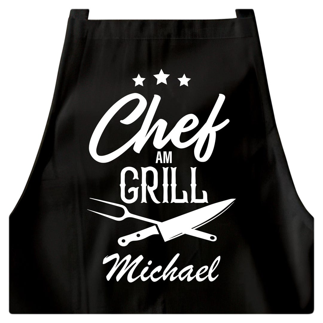 Personalized BBQ Apron Man Cooking Apron Men Funny Grill Accessories ...