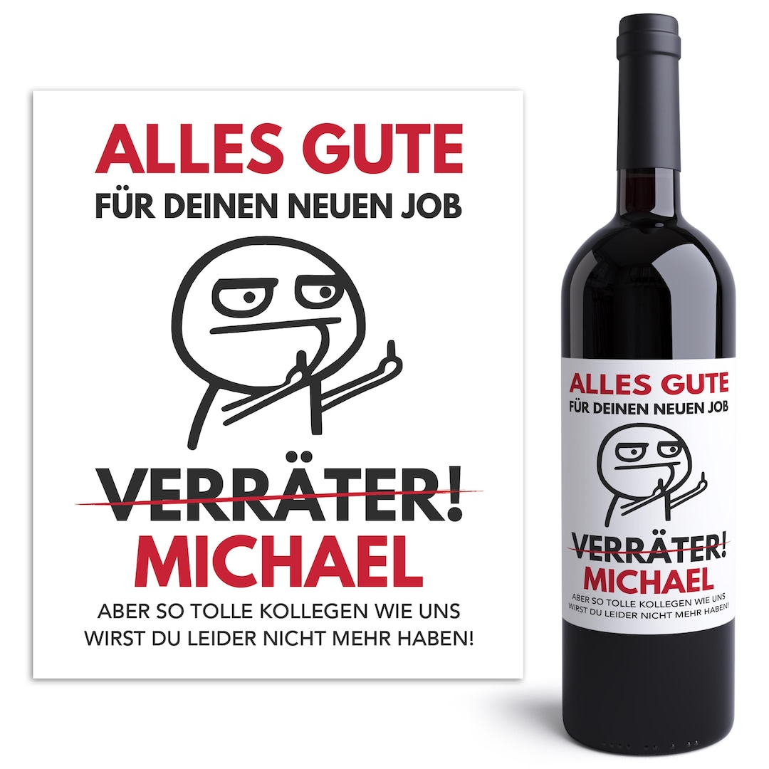 Farewell Gift Colleagues Wine Labels Personalized Colleague Farewell ...