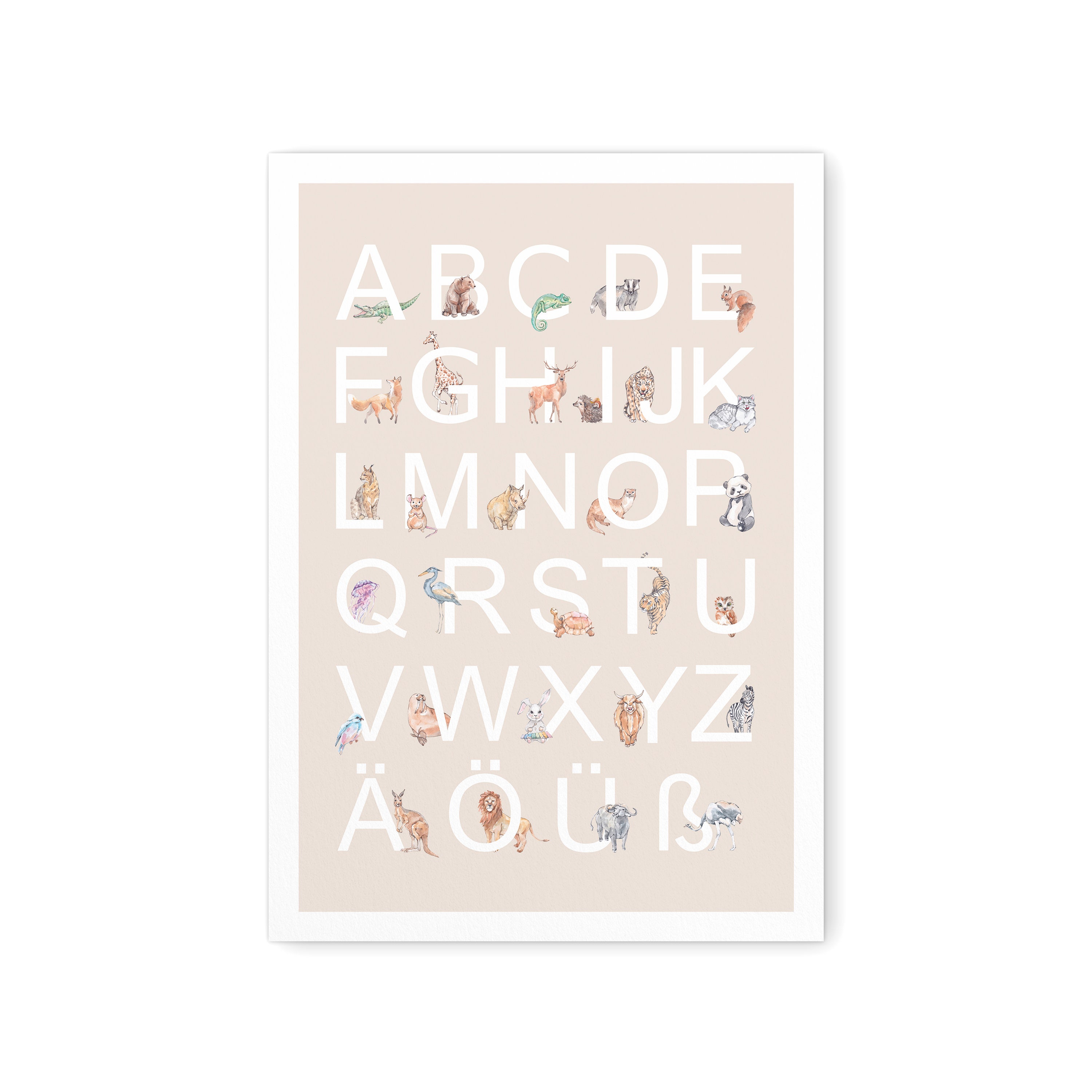 ABC Poster Alphabet Bild Für Kinderzimmer Lernposter Für - Etsy.de