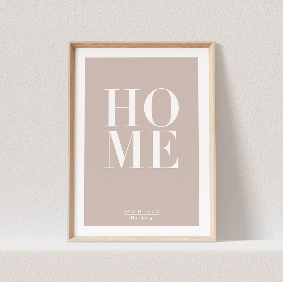 Home Poster Personalized Coordinates City Location Home Home ...