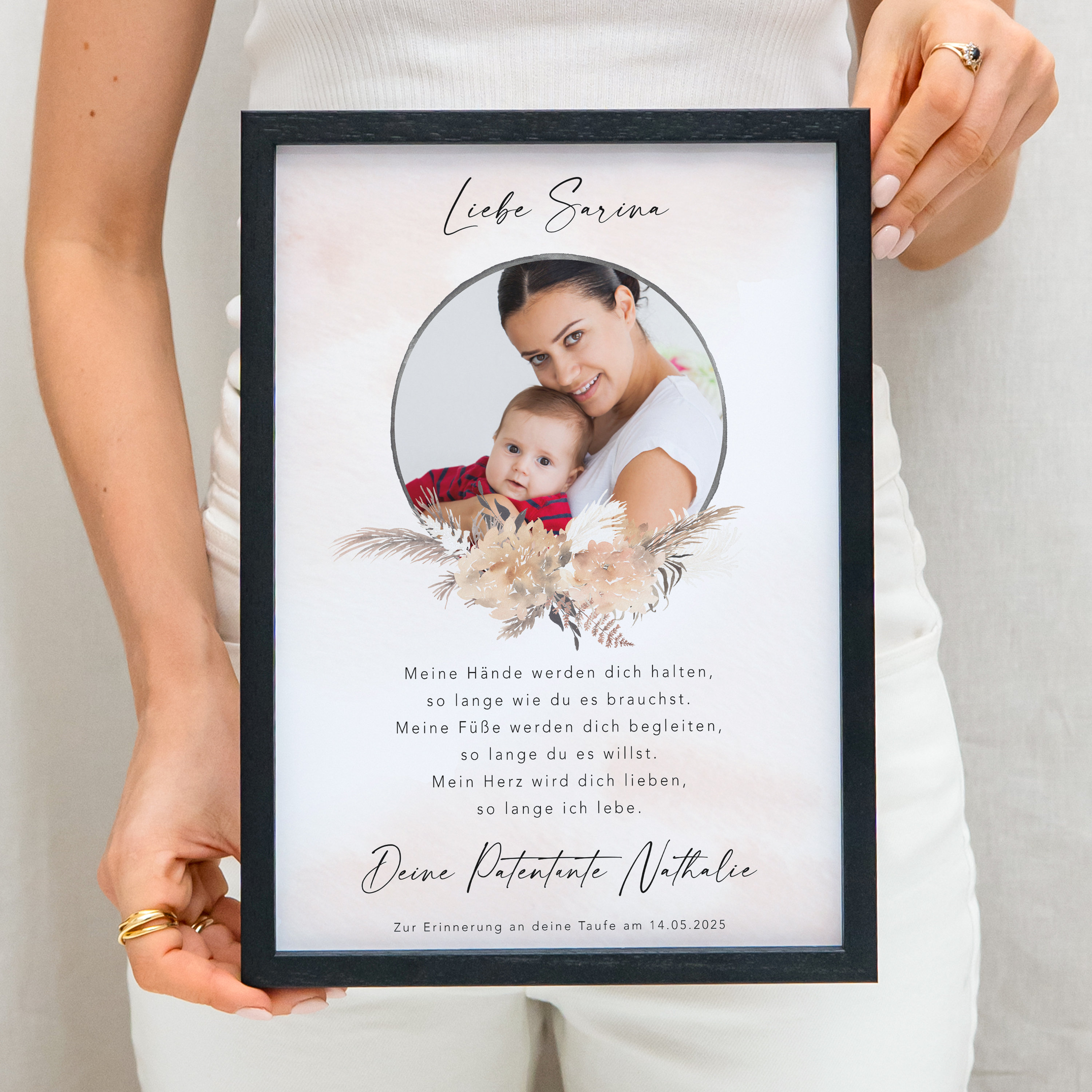 Godparent Letter for Godchild With Photo Personalized Baptism Gift for ...