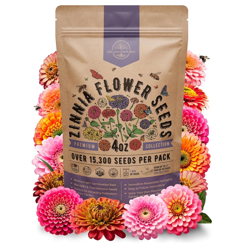 Flower Seeds for Zinnias - Etsy