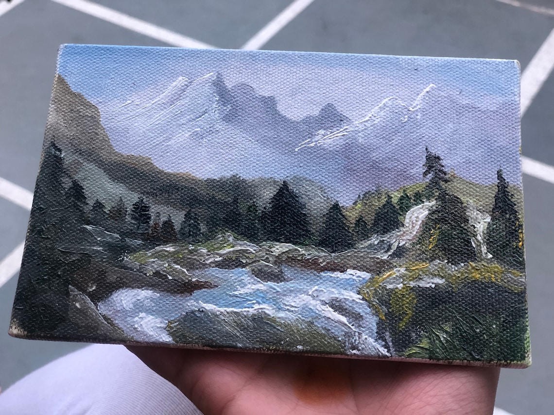 Miniature Landscape Painting Miniature Art - Etsy