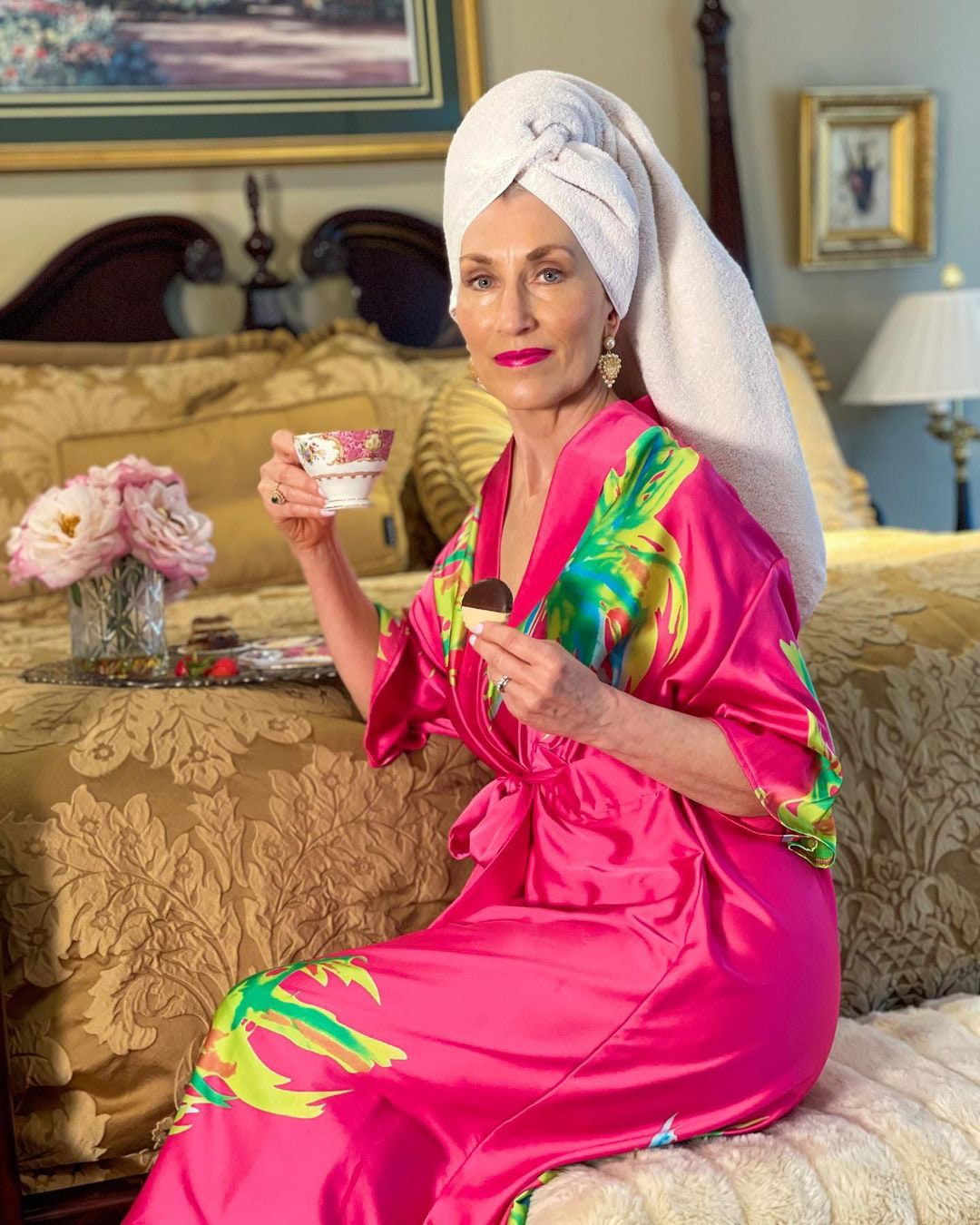 Valentine, Women's Day, Silk Robe, Women's Robe, Gift for Her, Kimono ...