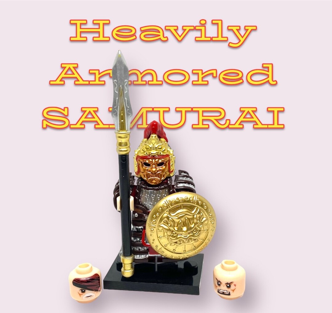 1PCS Heavily Armored Medieval Japanese Samurai Minifigure With - Etsy