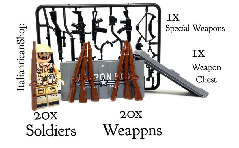 20PCS WW2 World War 2 Lego Soviet Army With Weapons and Base - Etsy