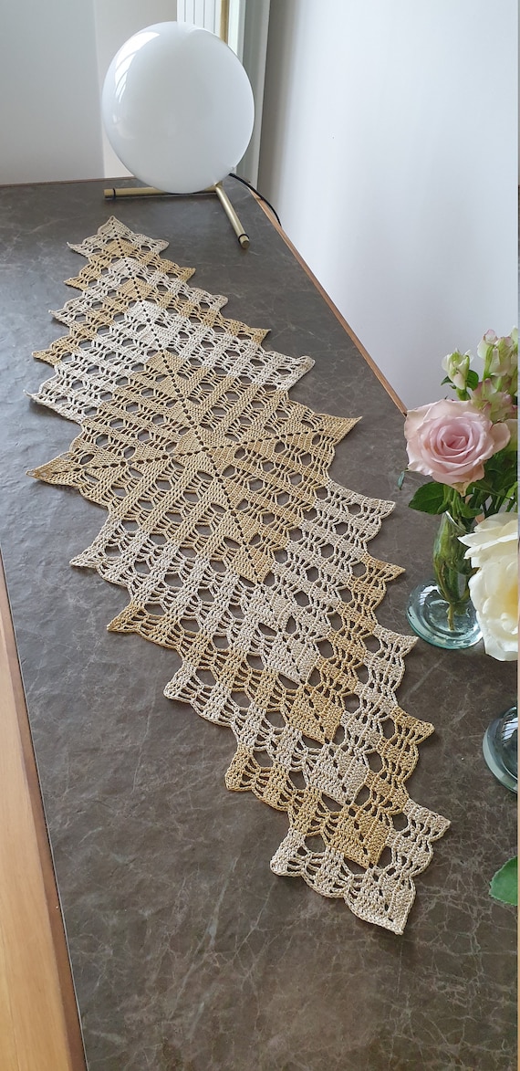 Made to Order Stunning Lace Crochet Table Runner | Etsy