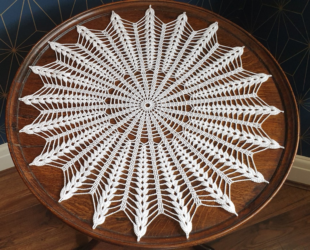Made to Order Stunning 'sunray' Lace Crochet Mat - Your Choice of ...