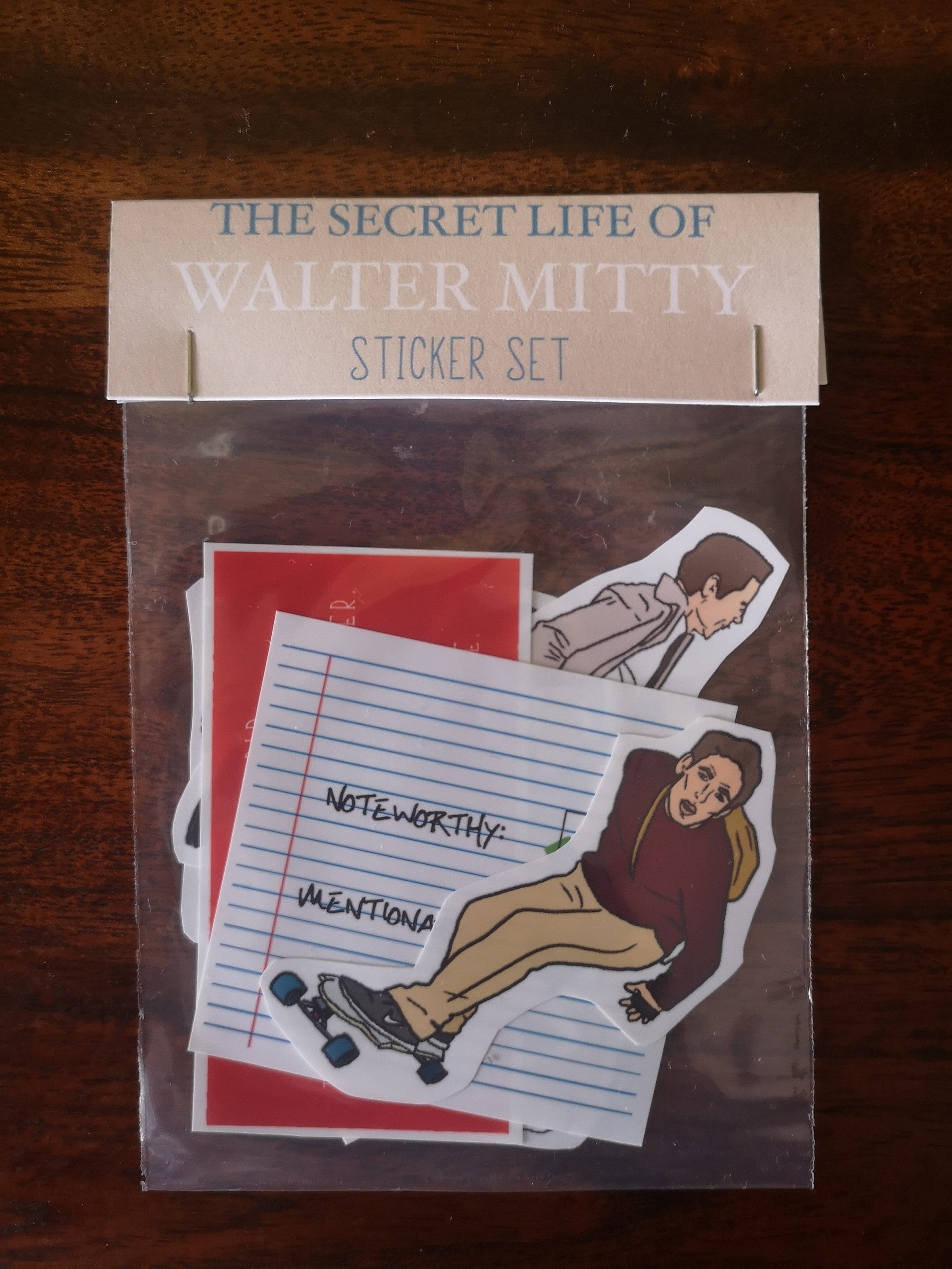 Secret Life of Walter Mitty Themed Sticker Set - Etsy