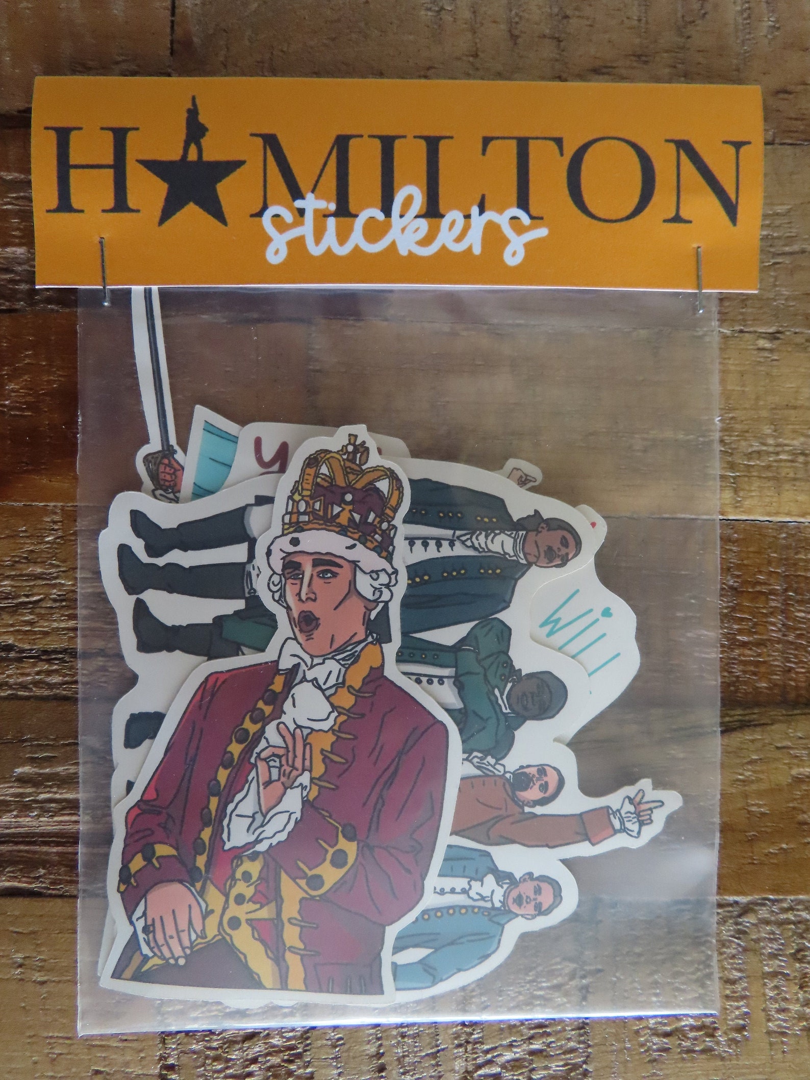 Hamilton Musical Themed Glossy Stickers - Etsy