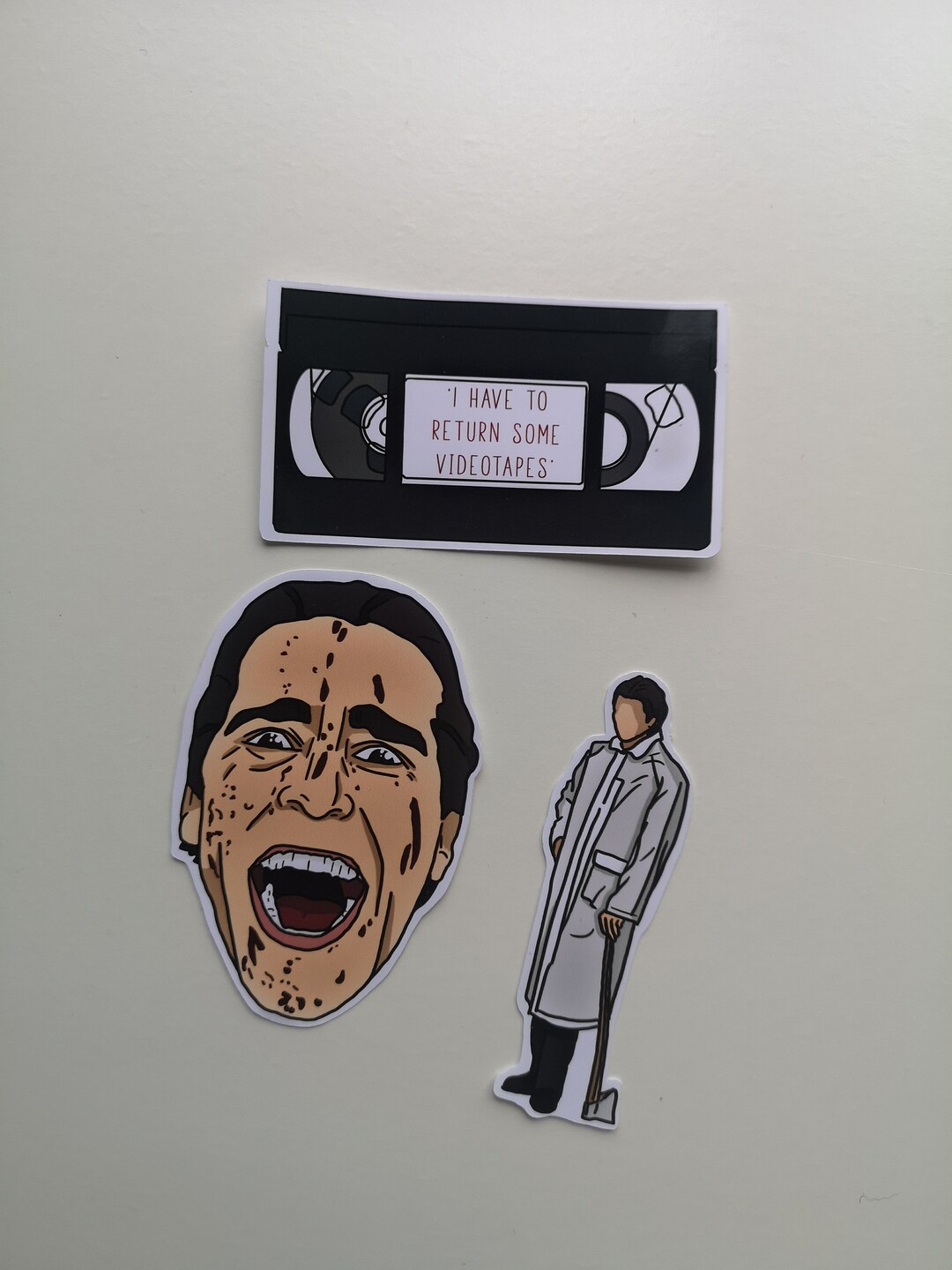 American Psycho Themed Movie Sticker Set - Etsy