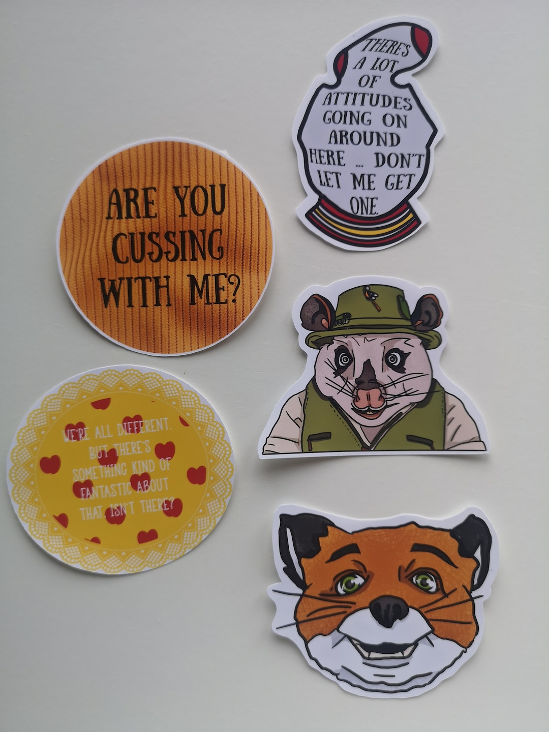 Fantastic Mr Fox Inspired Sticker Set - Etsy