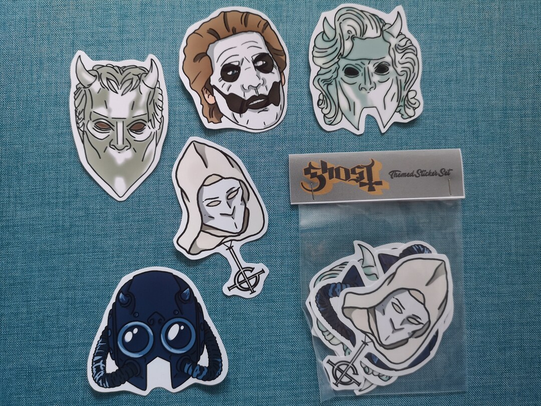 Ghost Band Sticker Set - Etsy