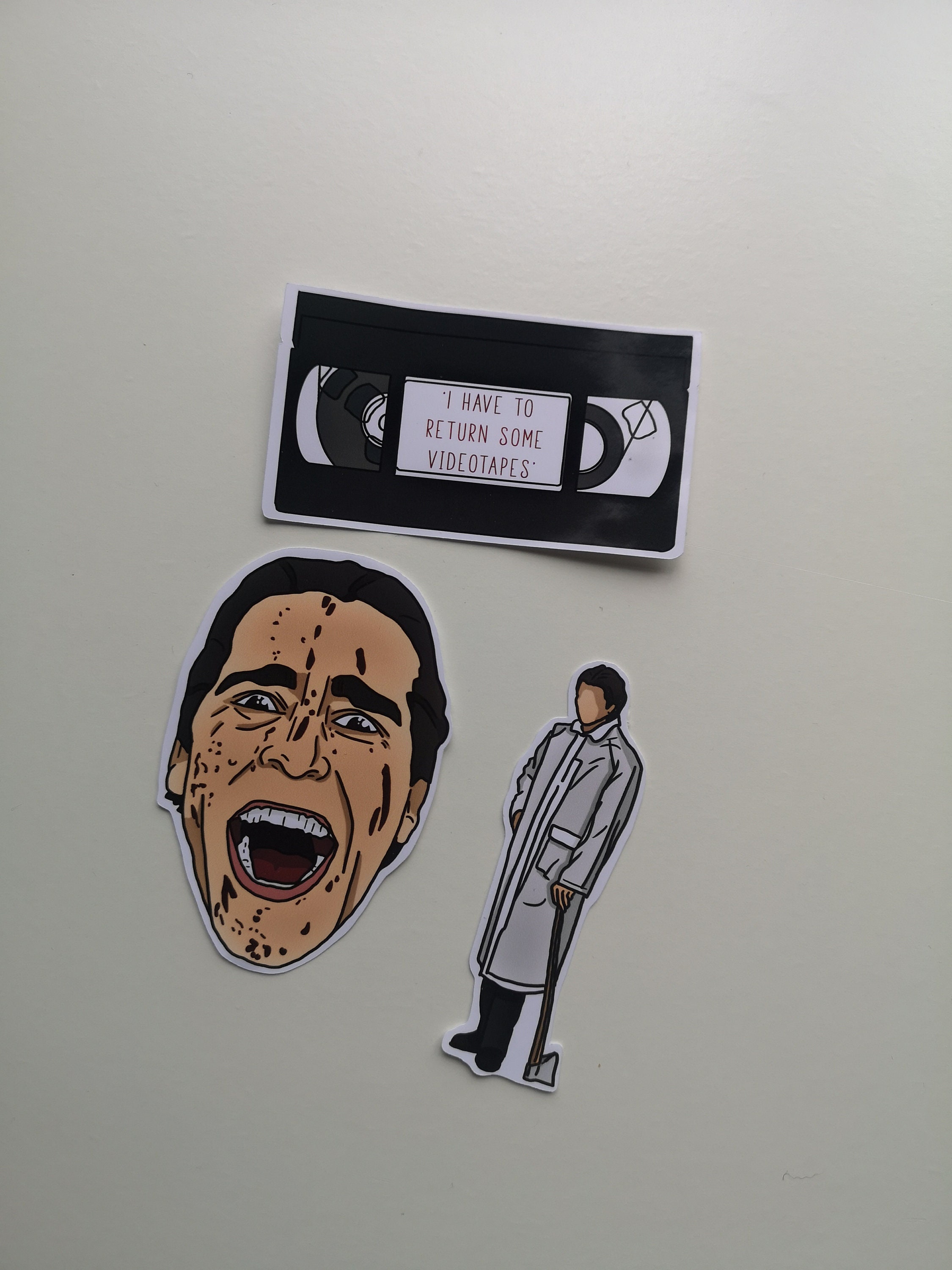 American Psycho Themed Movie Sticker Set - Etsy