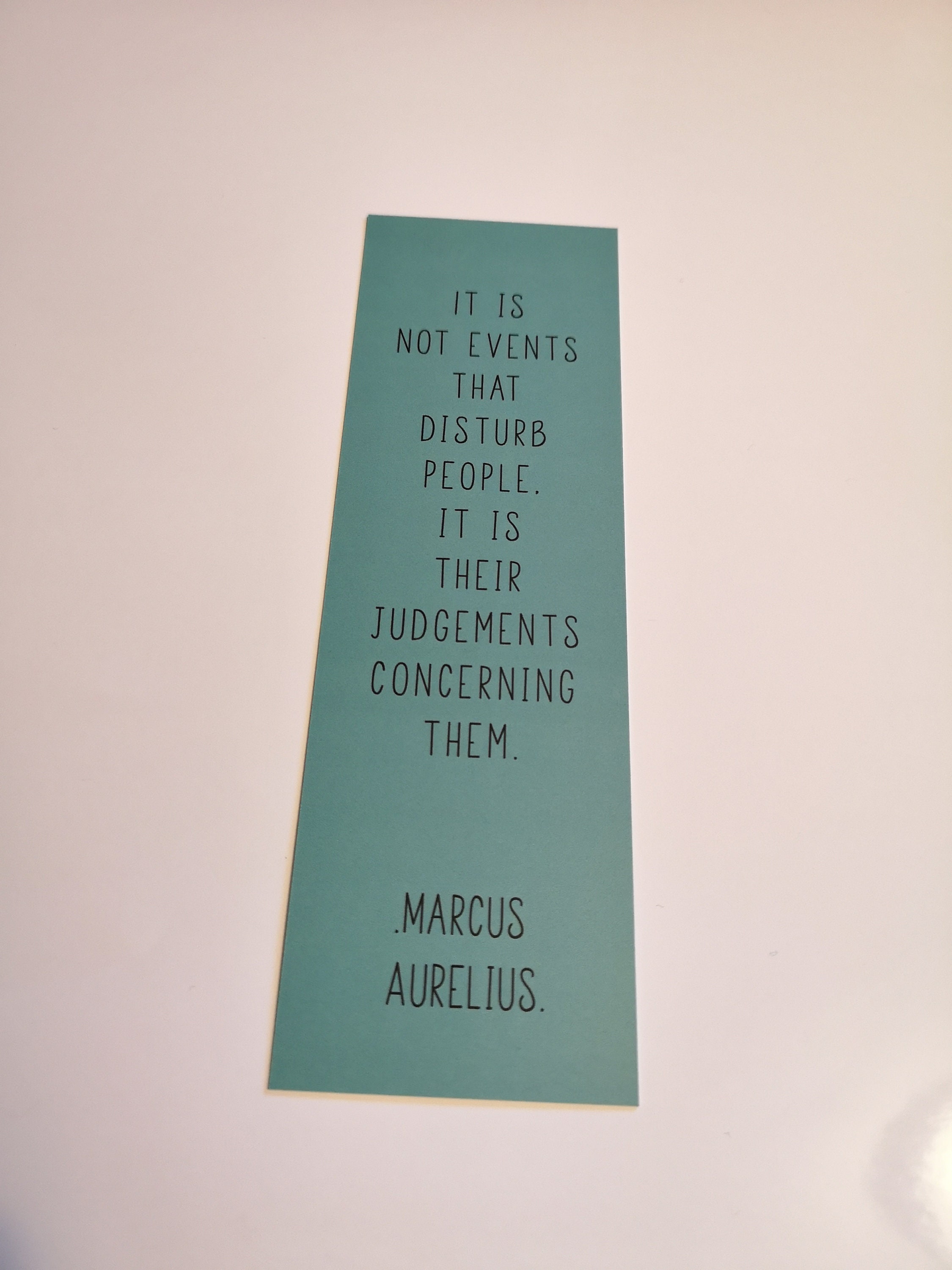 Stoic Stoicism Aurelius Epictetus Seneca Bookmark Quotes - Etsy