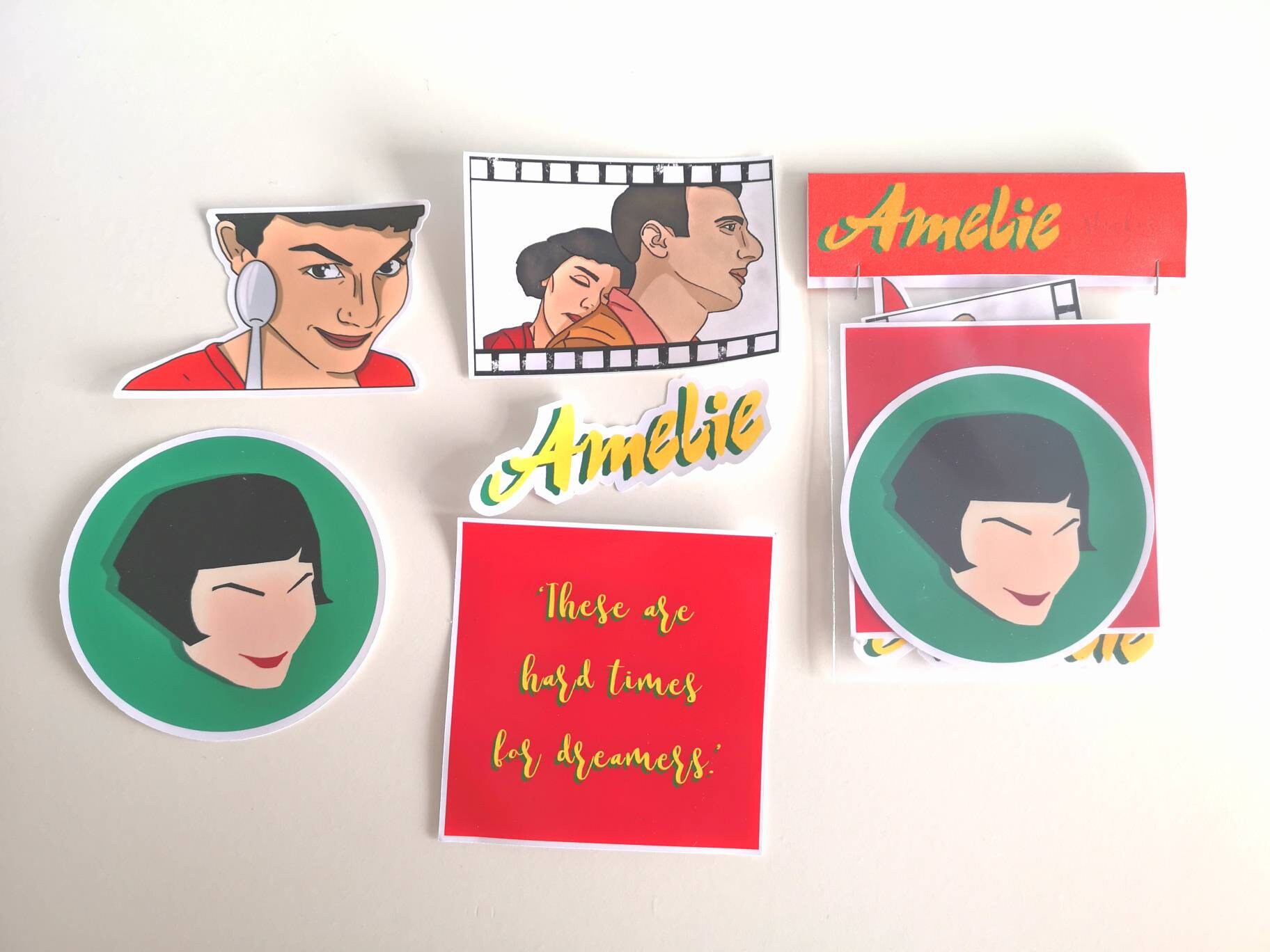 Amelie Movie Theme Sticker Pack - Etsy