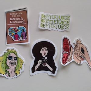 Beetlejuice Themed Sticker Set - Etsy